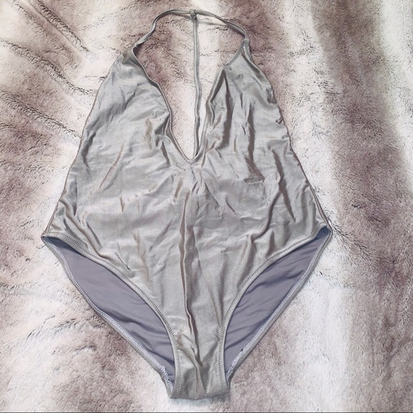 Missguided | Swim | Silvergray One Piece | Poshmark